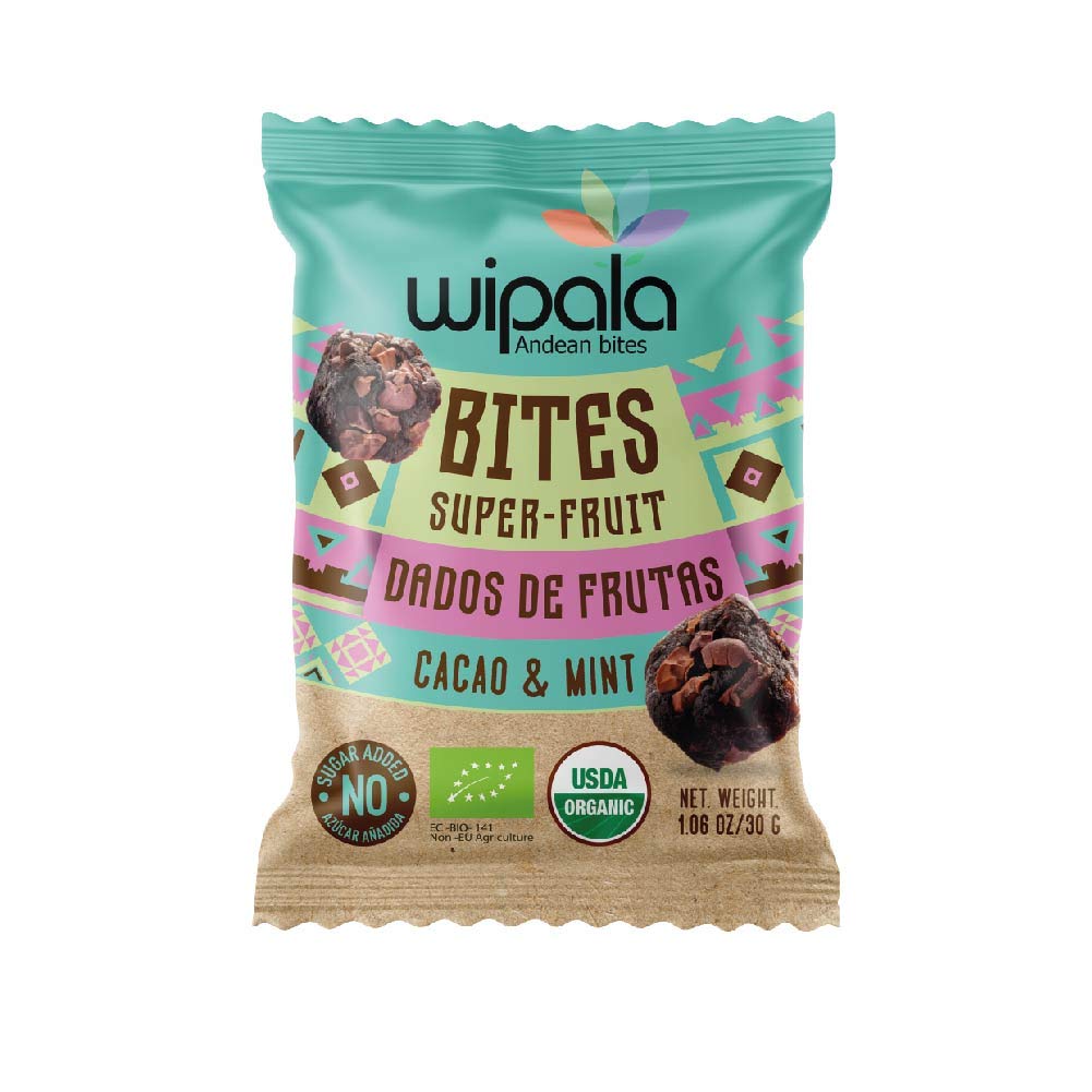 Amazon.com: Wipala Organic Super Fruit Bites, Cacao with Mint and ...