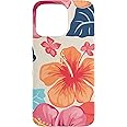 Amazon.com: Hibiscus Flower, Summer Floral Hawaiian Pattern, Flowers Case for iPhone 15 Pro Max ...
