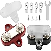 Amazon.com: RED WOLF 12V 100A Power Distribution Block 1/4" Dual Stud Busbar M6 Terminal Bus Bar ...