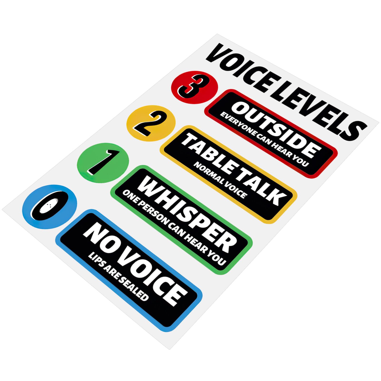 Mua Tofficu Noise Level Wall Sticker Teacher Rules Sign Teacher Print ...