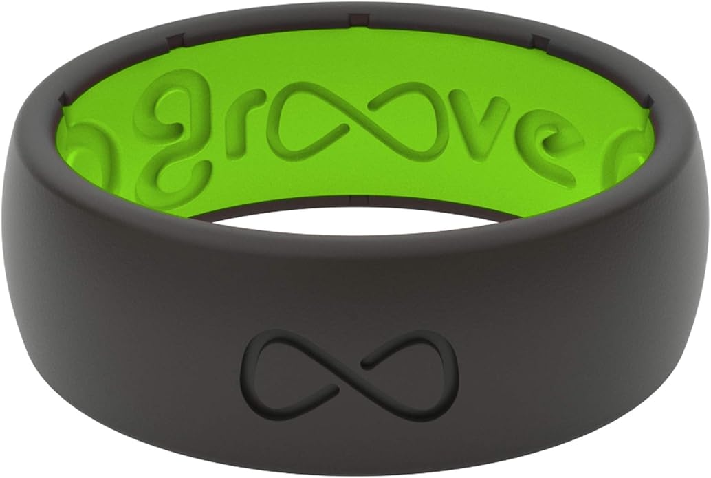 Groove Life Silicone Wedding Ring for Men - Breathable Rubber Rings for ...