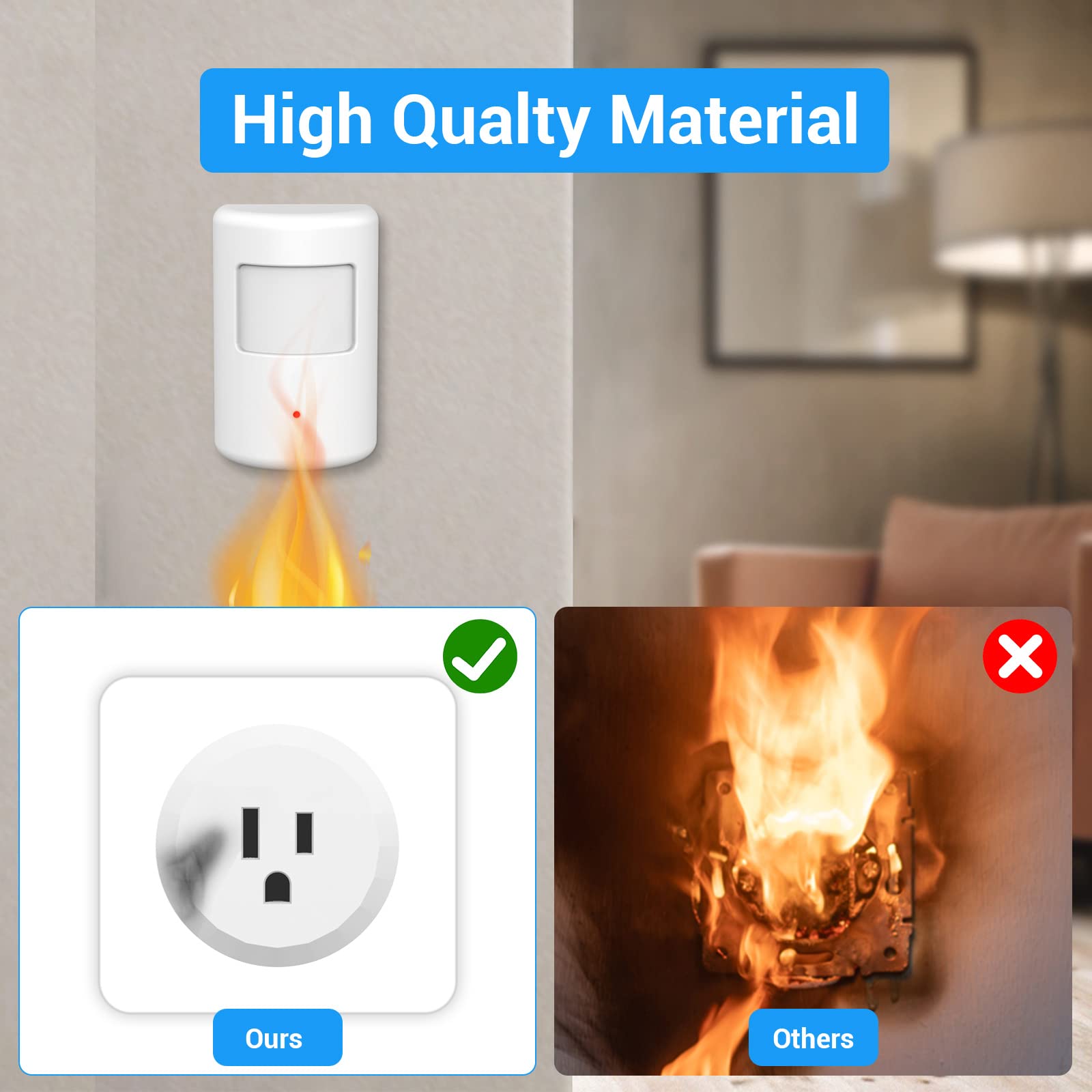 Mua SEHOMY 2 Pack outlet with motion sensor for bathroom no Wire ...