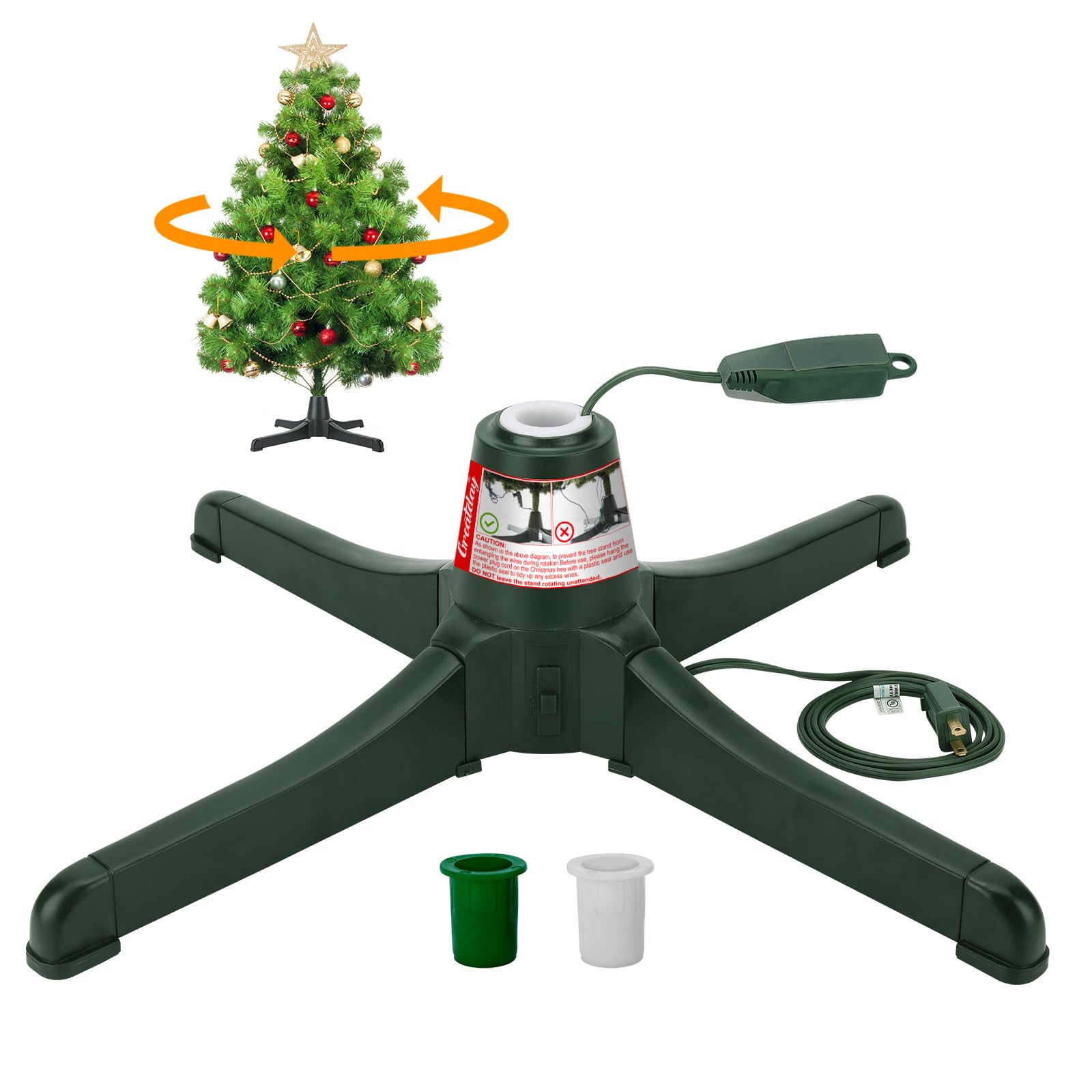 Remote For Christmas Tree 360 Degree Rotating For Up To 7.5ft ...
