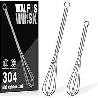 Amazon.com: Walfos Small Whisk, Mini Whisks Stainless Steel 2 Pieces ...