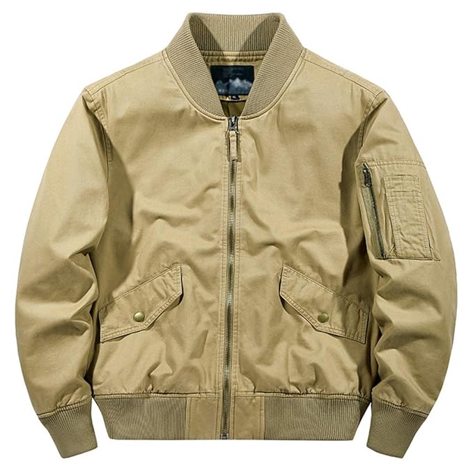 Buy Womleys Mens Casual Loose Fit Spring Bomber Jacket Flight Jackets ...