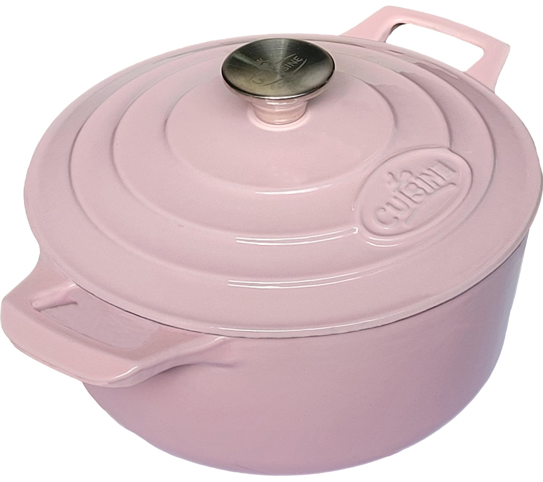La Cuisine Enameled Cast Iron Dutch Oven Casserole Dish Pot with Lid, 2 ...