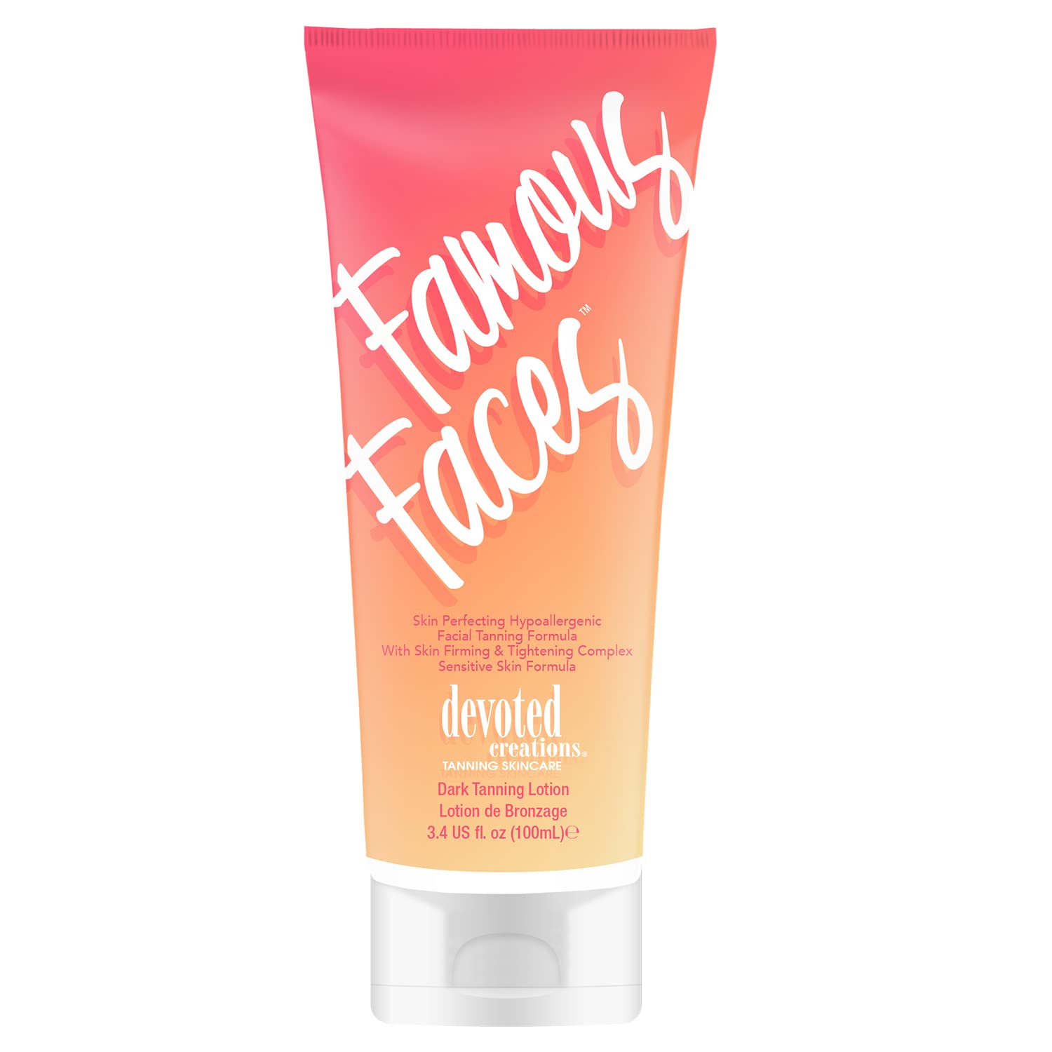 Mua Devoted Creations Famous Faces Skin Perfecting Hypoallergenic Facial Tanning Lotion, 3.4 Fl ...