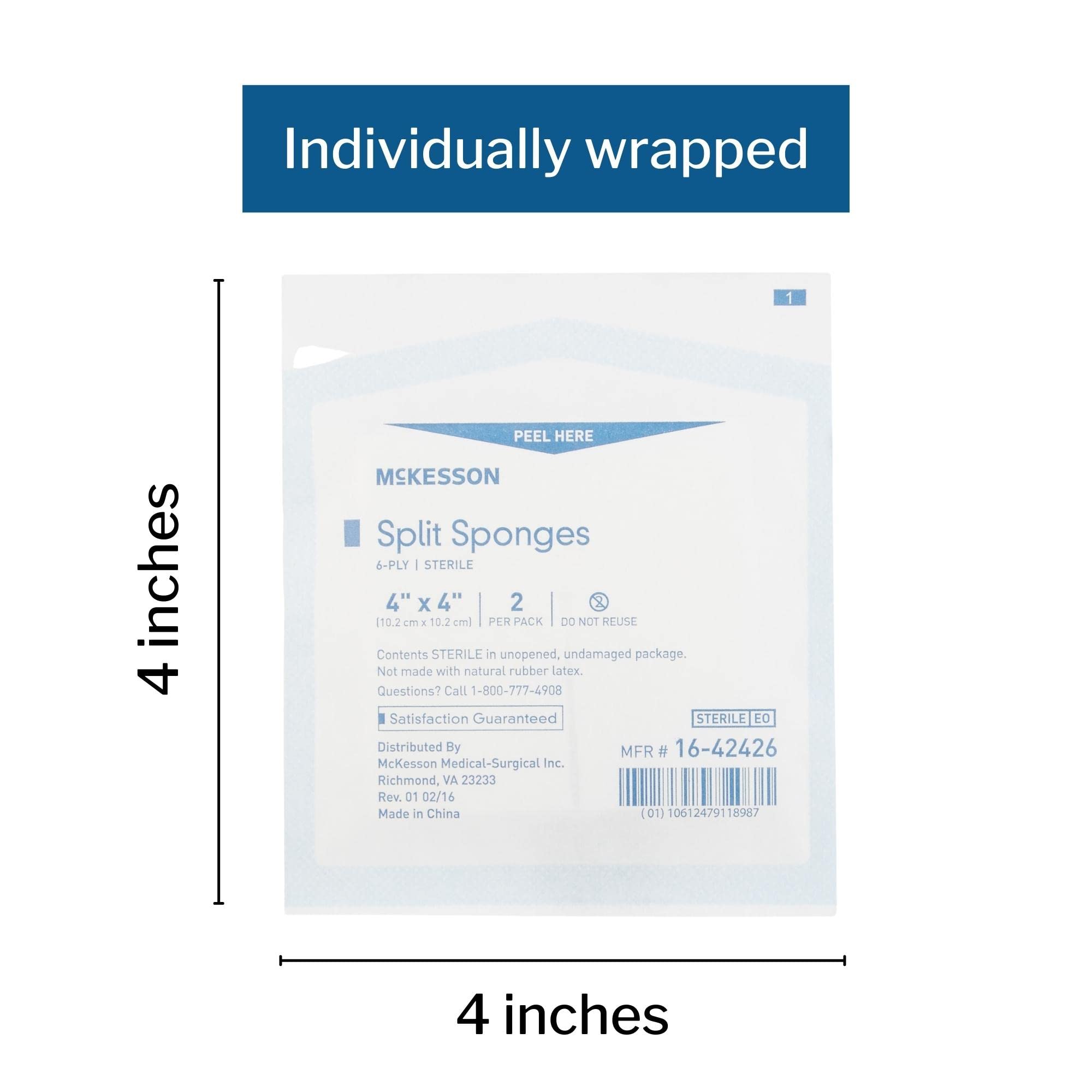 Mua McKesson Split Sponges, 6-Ply Sterile, I.V. and Tracheostomy ...