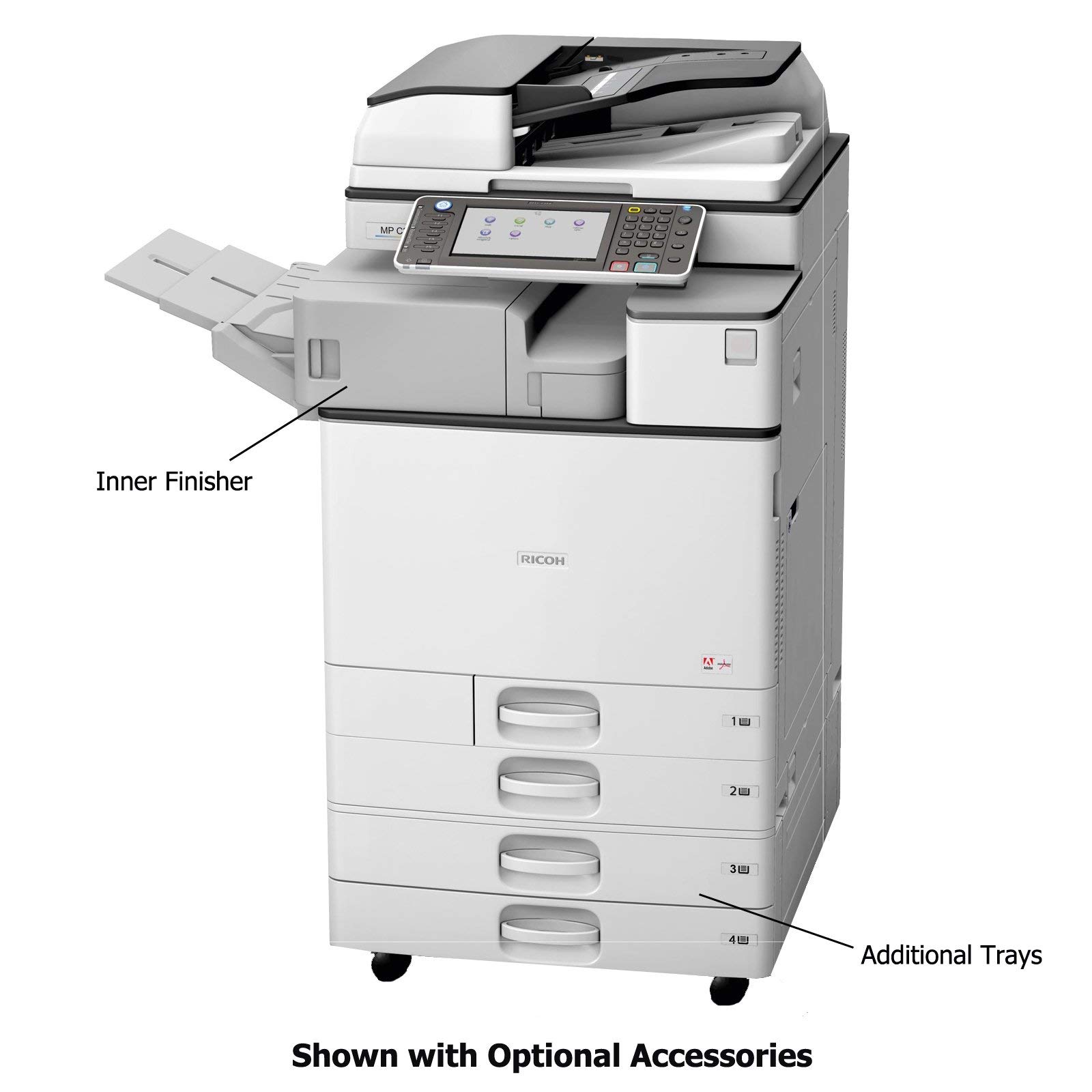 Renewed Ricoh Aficio MP C5503 Color Multifunction Copier - A3, 55 ppm ...