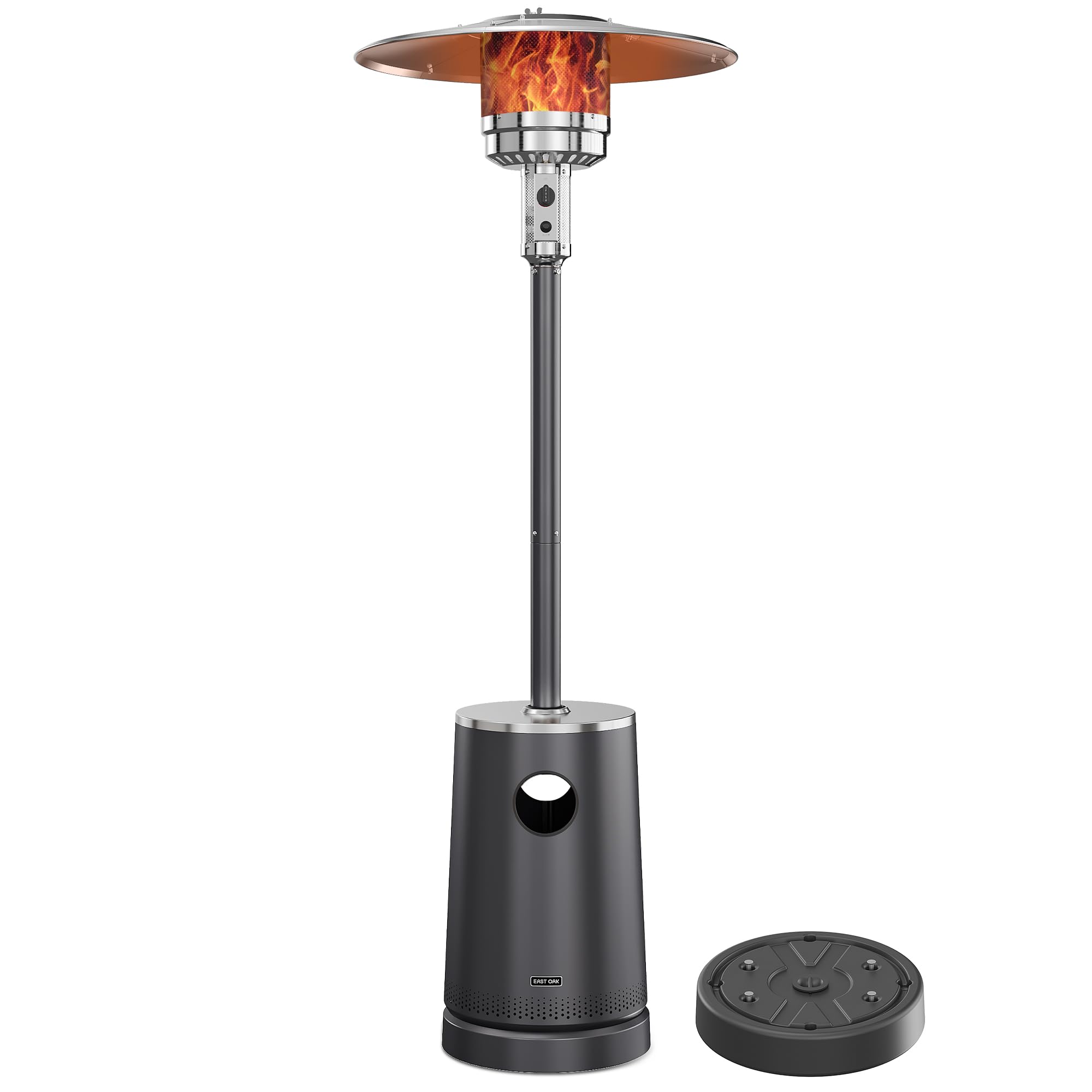 EAST OAK 50,000 BTU Patio Heater with Sand Box, Table Design, Double ...