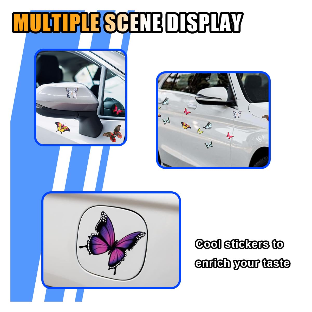 Mua Butterfly Vinyl Car Sticker Decals, Waterproof Car Bumper Stickers ...