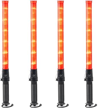 Amazon.com: [4 Pack] 21 Inch Safety Traffic Wand, Traffic Control Wand ...
