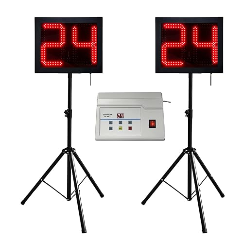 2 Units Basketball Timer Shot Clock & Controller, 14/24 Seconds ...