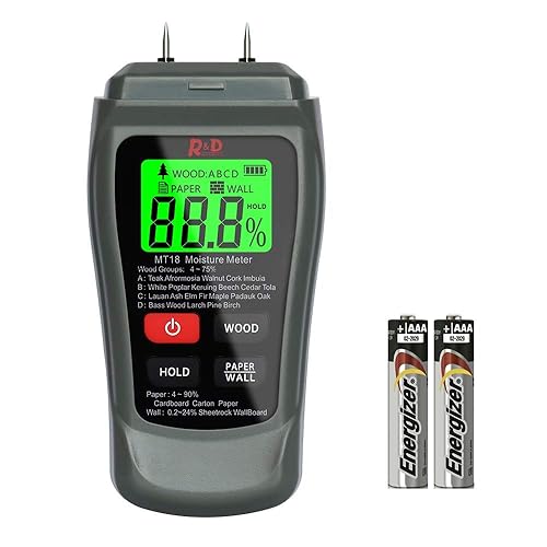 Wood Moisture Meter Wall Moisture Detector Paper Humidity Tester for ...