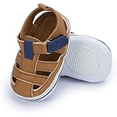 Amazon.com | Baby Boys Girls Sandals Rubber Sole Outdoor First Walker Toddler Girls Boys Summer ...