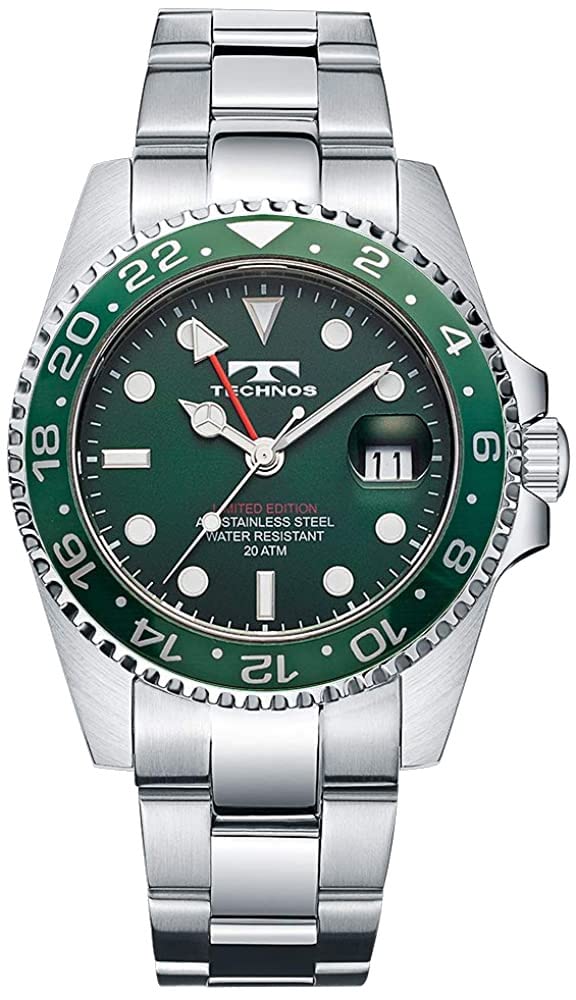 Mua TECHNOS GMT Limited Edition Men's Watch T2444SG, Bracelet Type trên ...