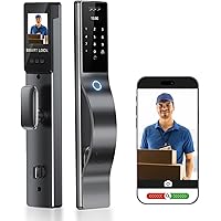 Amazon.com: 3D Face Recognition Door Lock with Camera | Video Doorbell | Fingerprint & Passcodes ...