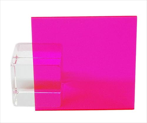 1/8" (0.118") Pink Neon Fluorescent Acrylic Plexiglass Sheet 24"x12 ...