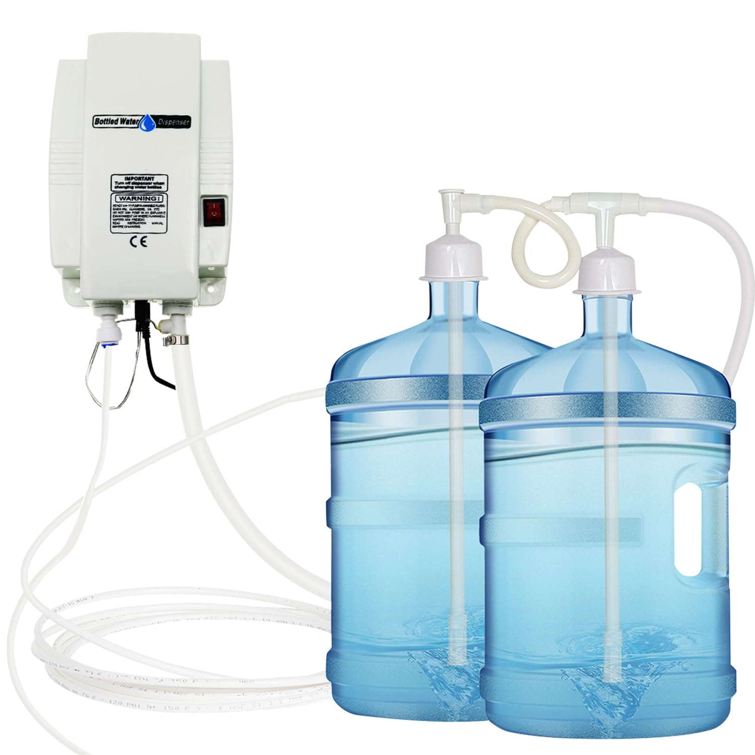 Water Bottle Dispenser Pump System Double Tube for Kitchen 110V ...