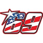 Amazon.com - 2 Pieces Nicky Hayden Sticker, Moto GP, 4 inches ...