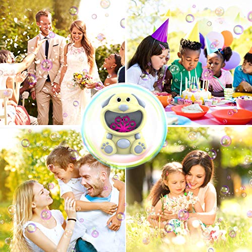 Bubble Machine Dog Bubble Blower 600+ Bubbles Per Minute, Toddlers Toys ...