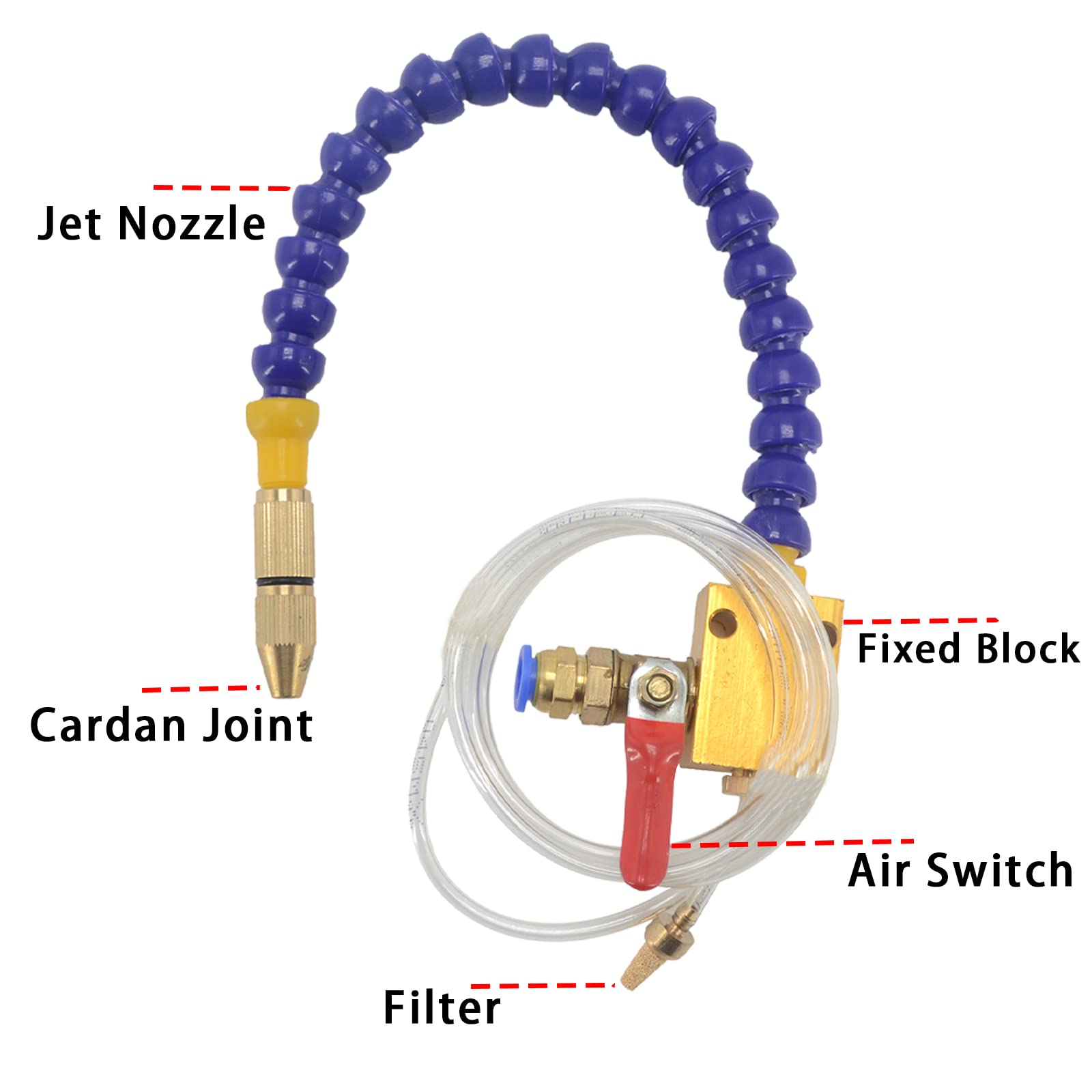 Mua Eldwviz Mist Coolant Lubrication Spray System For 8mm Air Pipe CNC ...