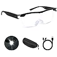 Amazon.com: Magnifying Glasses with Light, 200% Magnification, USB Rechargeable LED Lighted ...