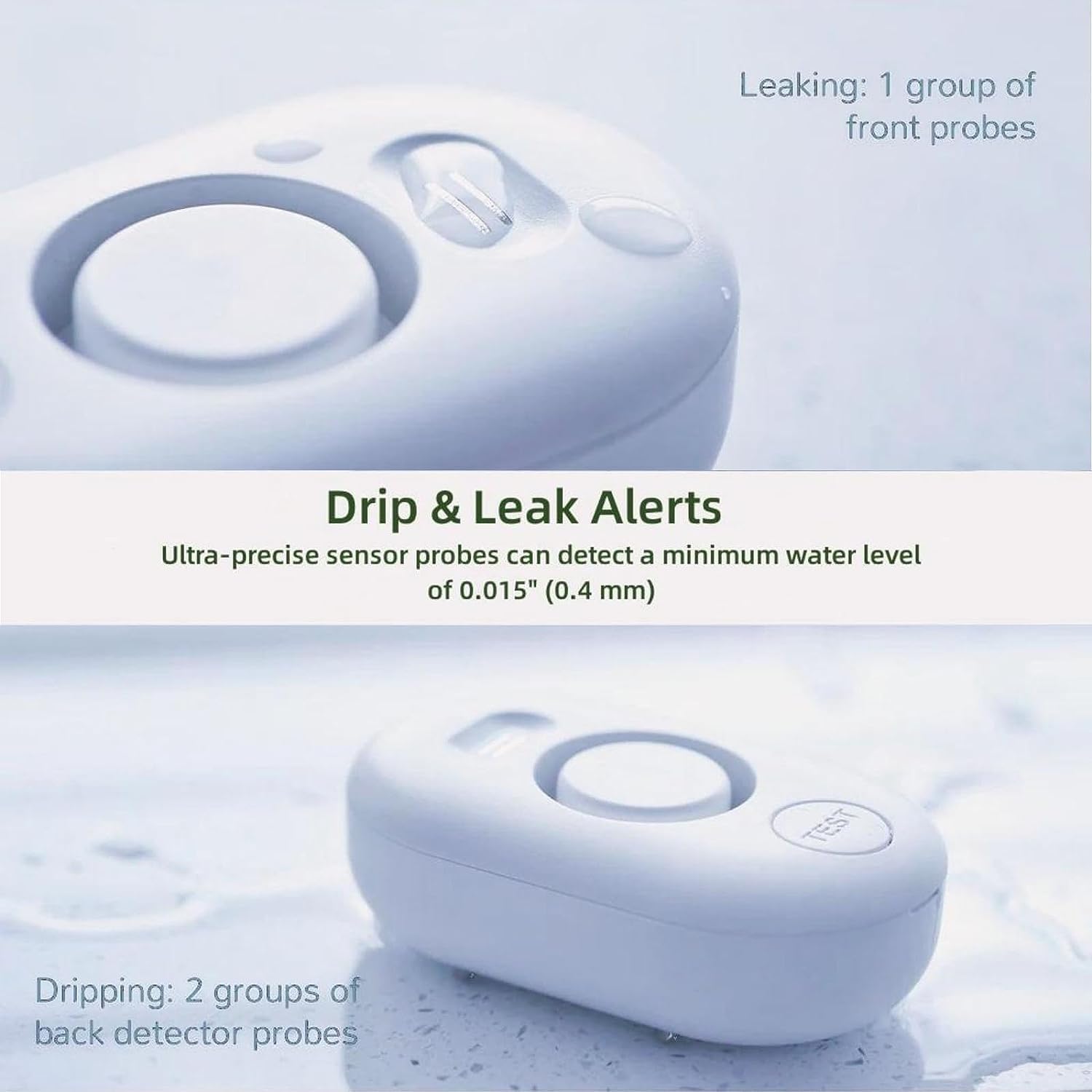 Mua 5 Pack Water Leak Detectors for Home, 100dB Water Sensor Alarm for ...
