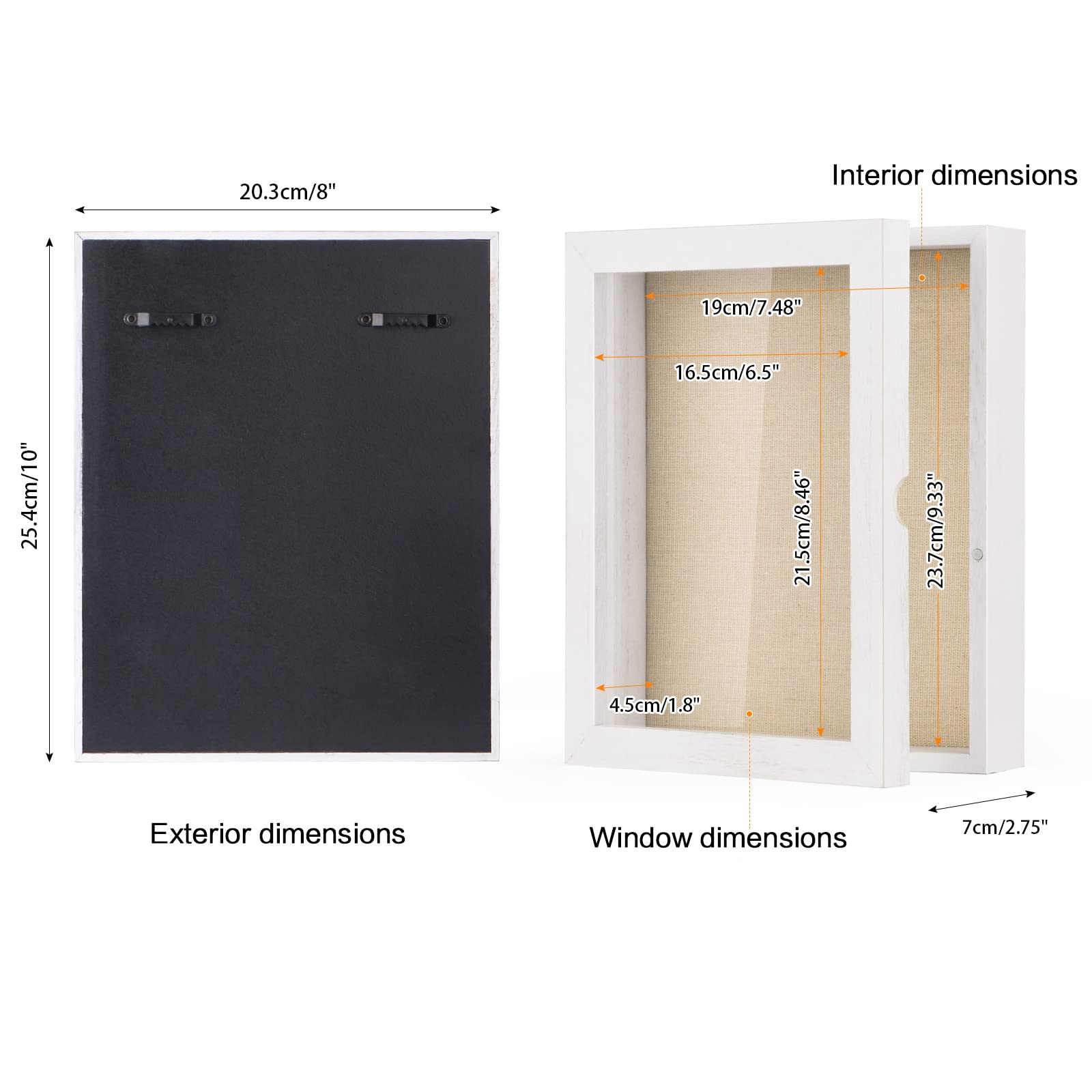 Mua 8x10 Shadow Box Frame White Memory Box Small Shadow Box Display ...
