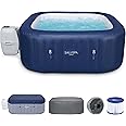 Amazon.com : Bestway SaluSpa Hawaii AirJet 4 to 6 Person Inflatable Hot Tub Square Portable ...