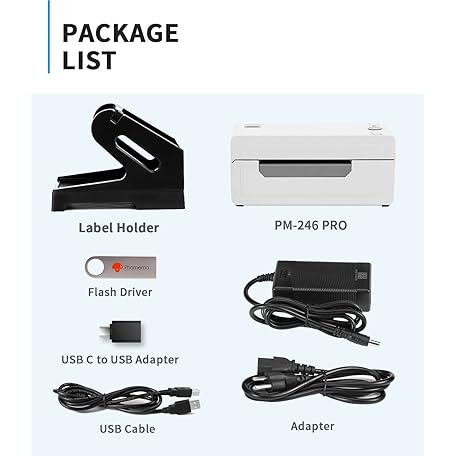 Mua Phomemo Shipping Label Printer, with Useful Label Holder Set - 6 ...