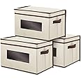 Amazon.com - Juvale 3 Pack Stackable Storage Bins with Lids, Handles ...