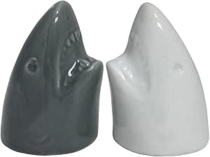 Amazon.com: Shark Ceramic Salt and Pepper Shakers Novelty Gag Gift ...