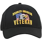 DAV Cap Disabled American Veteran Baseball Cap Black Hat Army Navy ...
