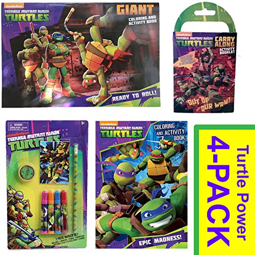 Buy Teenage Mutant Ninja Turtles GIANT Coloring & Activity Book Set ...