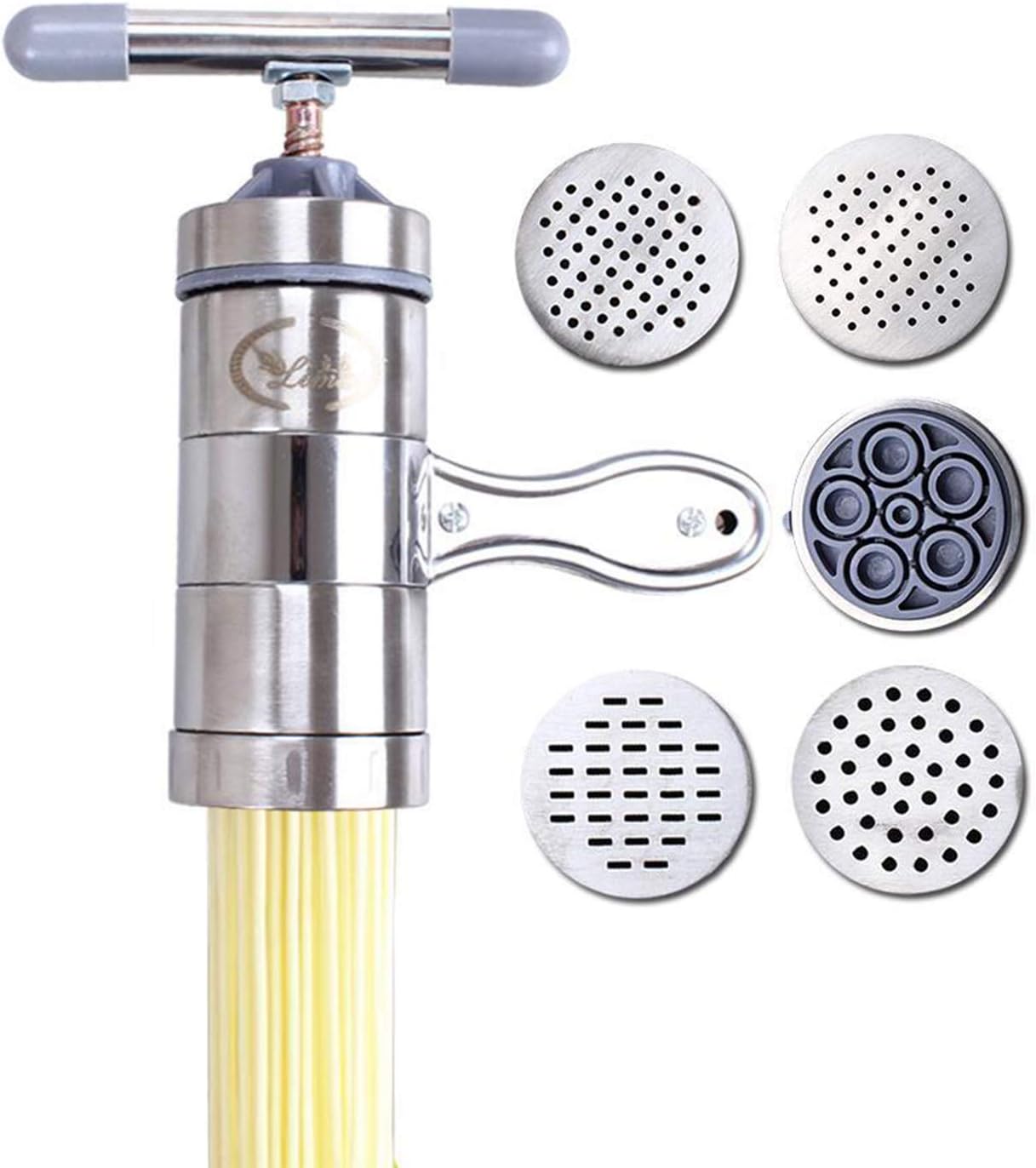 anmas power Manual Pasta Machine Stainless Steel Pasta Maker Pasta ...