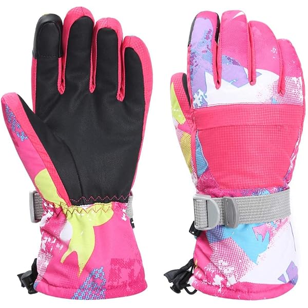 Kids Waterproof Gloves Flammi Kids Winter Ski Mittens - Water Resistant ...