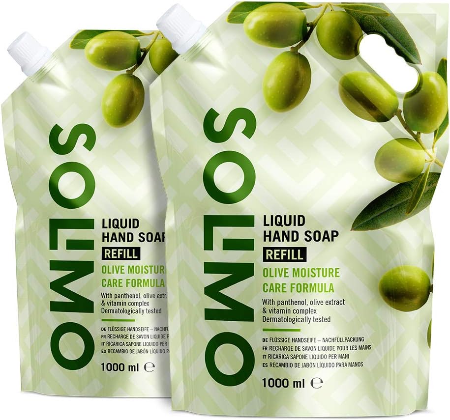 Amazon Brand – Solimo Liquid Hand Soap Refill- Olive Moisture Care ...