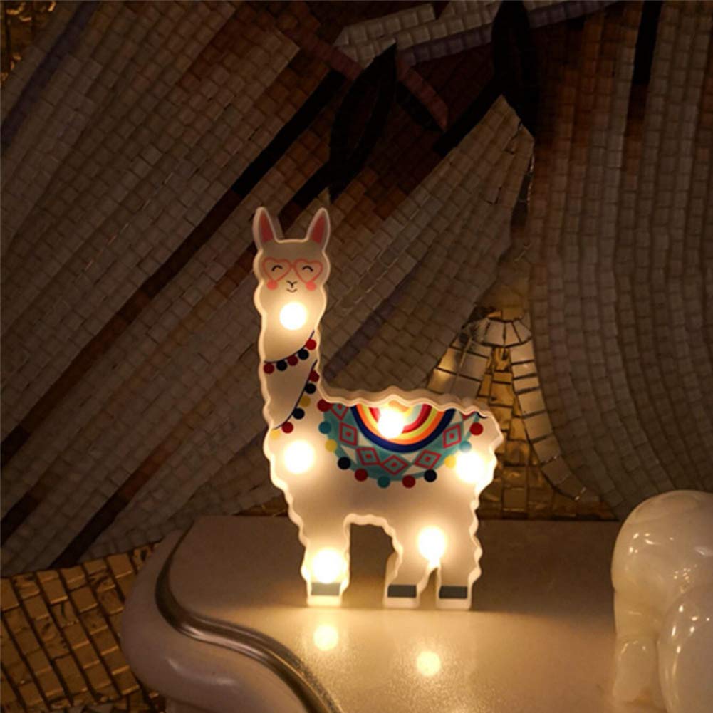 ZAK168 Night Light for Children, Alpaca Llama LED Lamp, Light Up Alpaca ...
