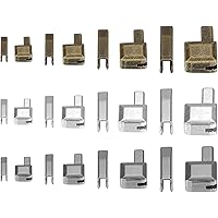 Amazon.com: uxcell 10Sets Zipper Repair Kits, #5 Retainers Box ...