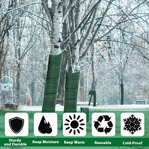 ZeeDix 2 Pack 65 Foot Tree Protector Wraps- Cold-Proof Tree Trunk Guard ...