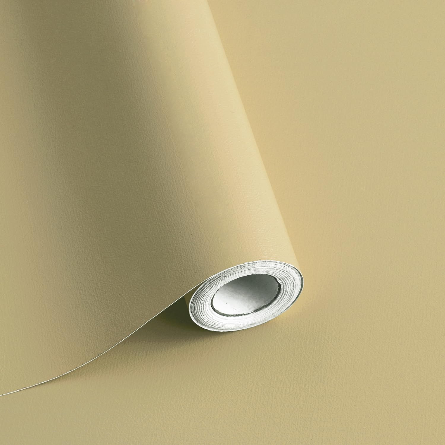 Safiyya 393"x17.7" Peel and Stick Wallpaper Beige Contact Paper Solid ...