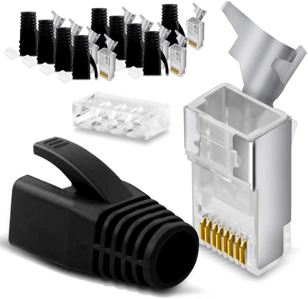 10x Netzwerkstecker CAT7 CAT6A CAT5 RJ45 LAN Netzwerk: Amazon.de ...