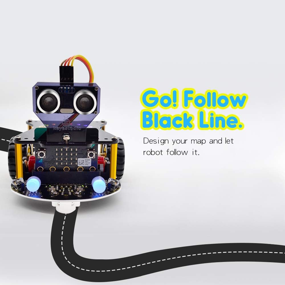 Keyestudio Micro:bit Mini Smart Robot Car V2.0 for Arduino (No Micro ...