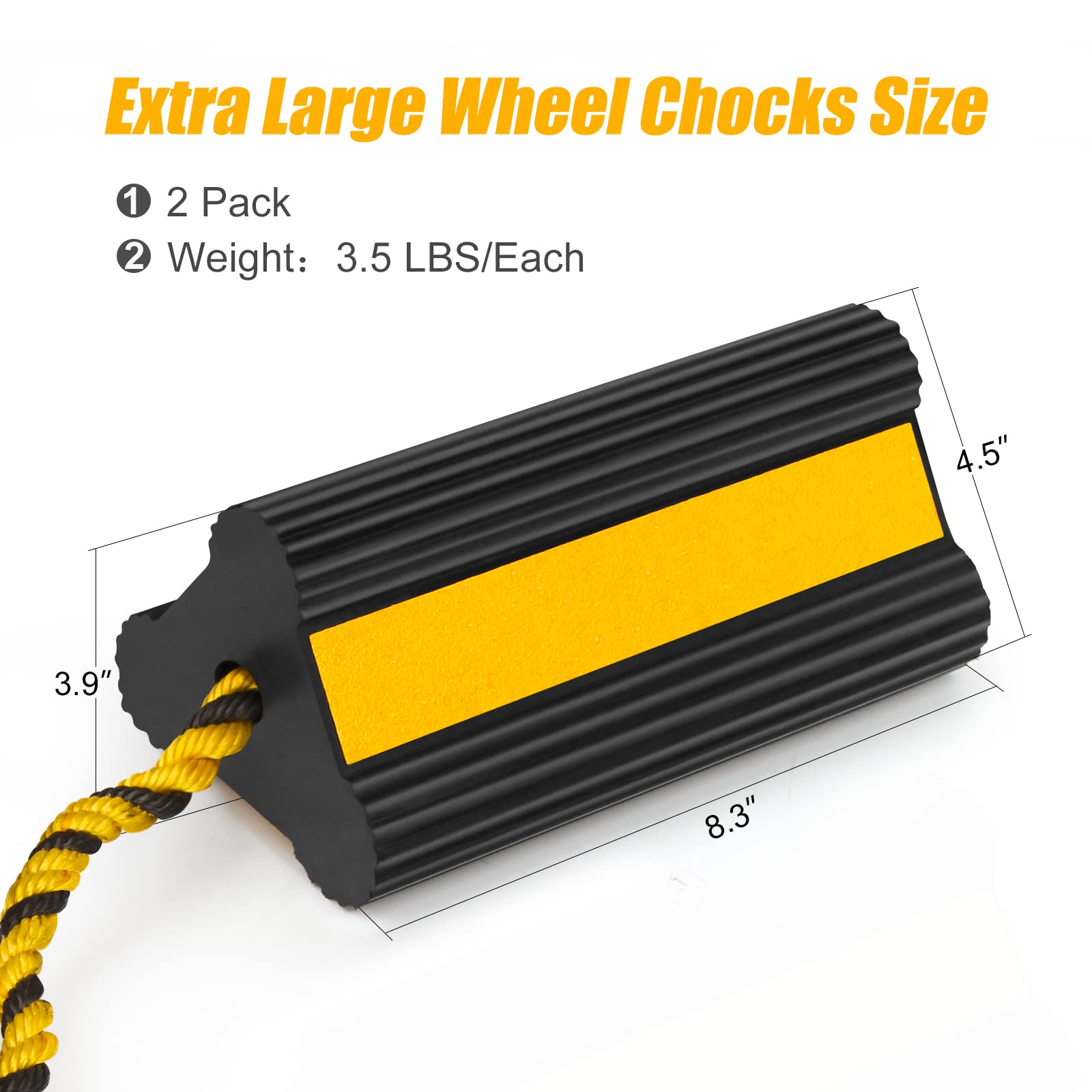 Mua Heavy Rubber Wheel Chocks for Travel Trailers, RV Wheel Chocks with ...
