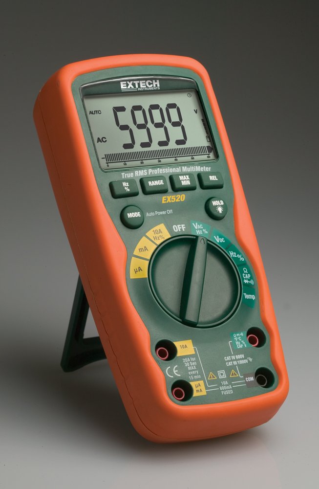 Mua Extech EX520 True RMS Heavy Duty Industrial Multimeter, orange and ...