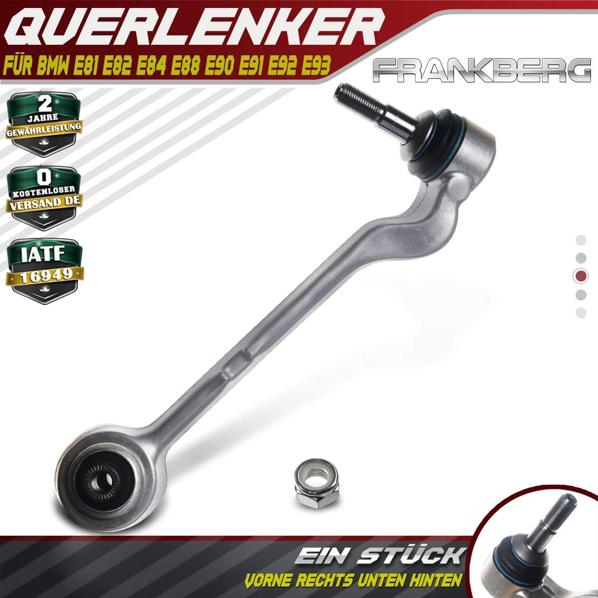 Querlenker Vorne Rechts Unten Hinten für 3er E90 E91 E92 E93 ab Bj.2004 ...