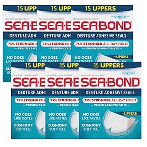 Amazon.com: Sea Bond Secure Denture Adhesive Seals, Original Uppers ...