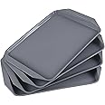 Amazon.com | Anbers Set of 4 Plastic Serving Tray/Cafeteria Fast Food ...