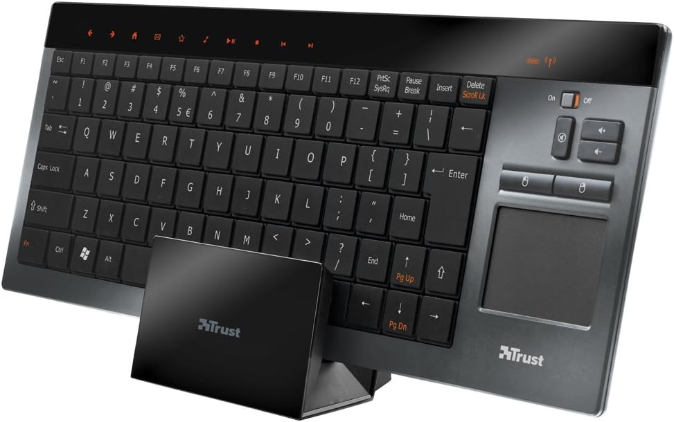 Trust Thinity Wireless Entertainment Keyboard 17338: Amazon.co.uk ...